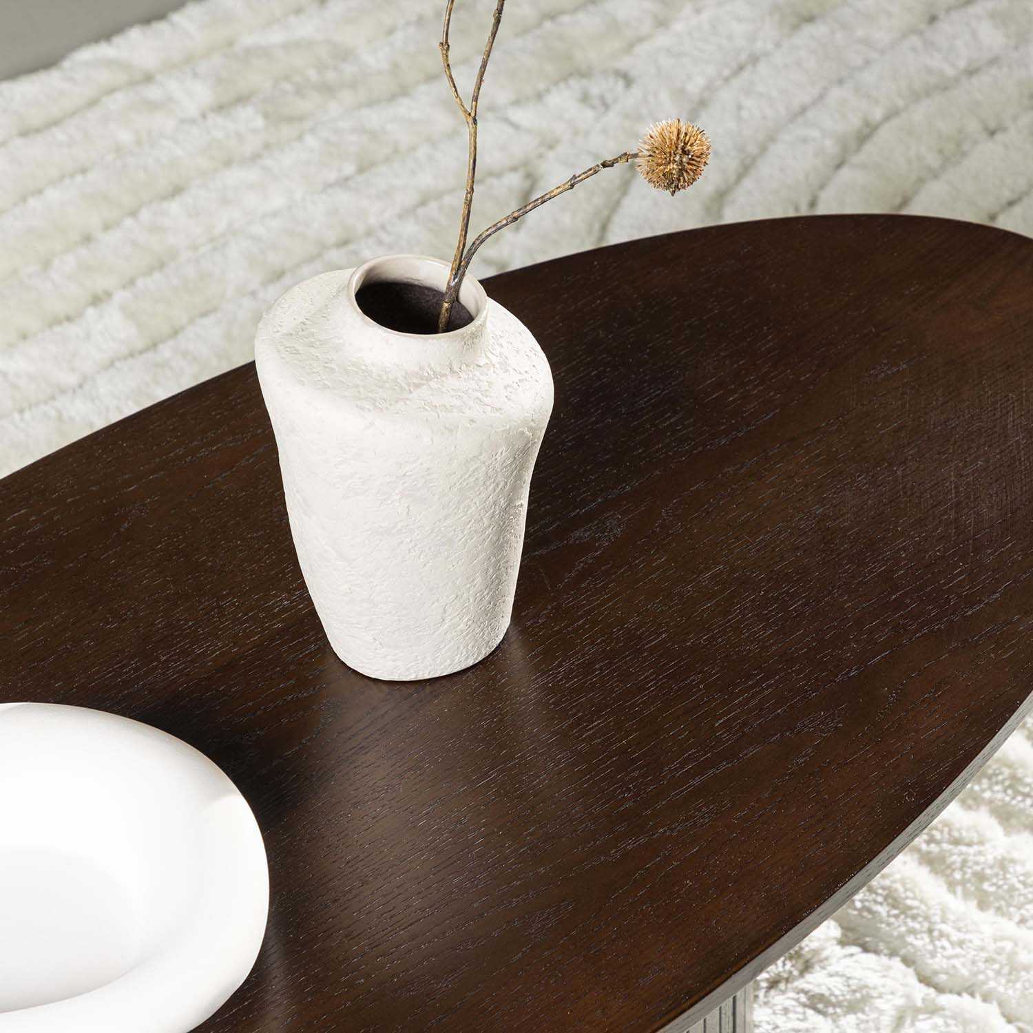 Table Basse En Mdf Bianca Ovale