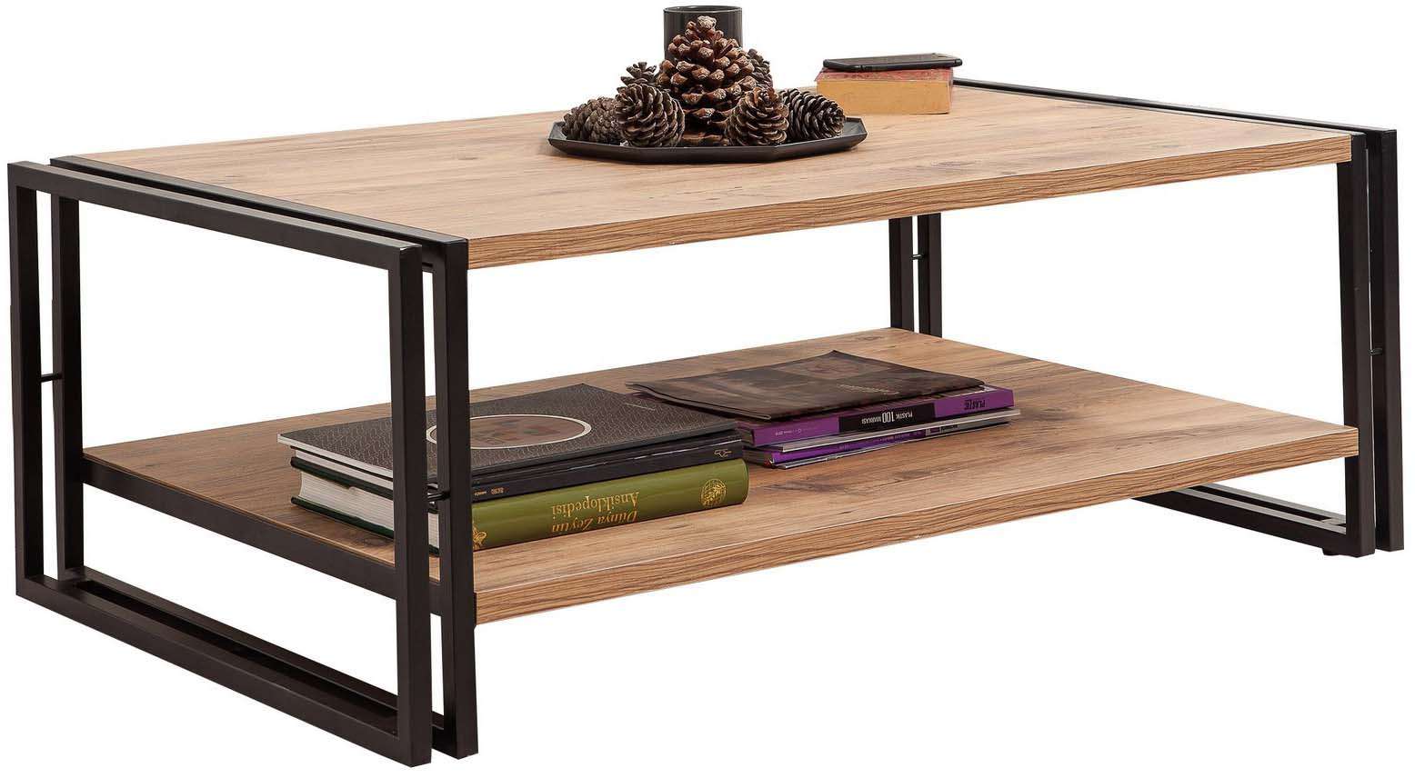 Table basse en aggloméré et métal cosmo