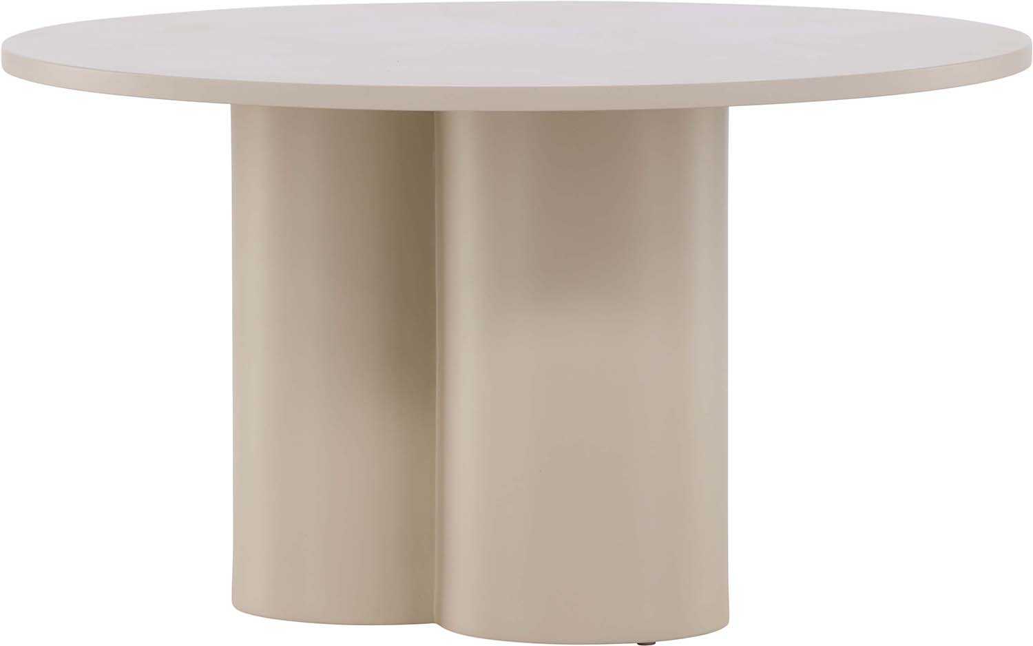 Table basse beige olivia (ronde : ⌀80 x 45 cm)