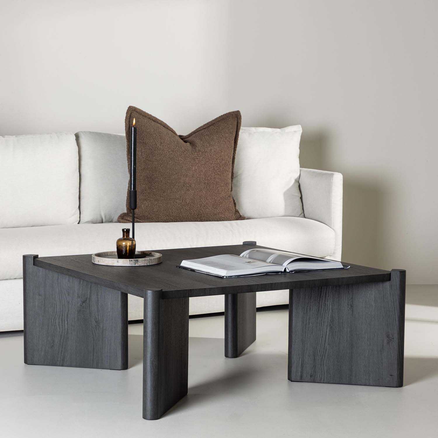 Table basse carré rogaland (marron foncé)