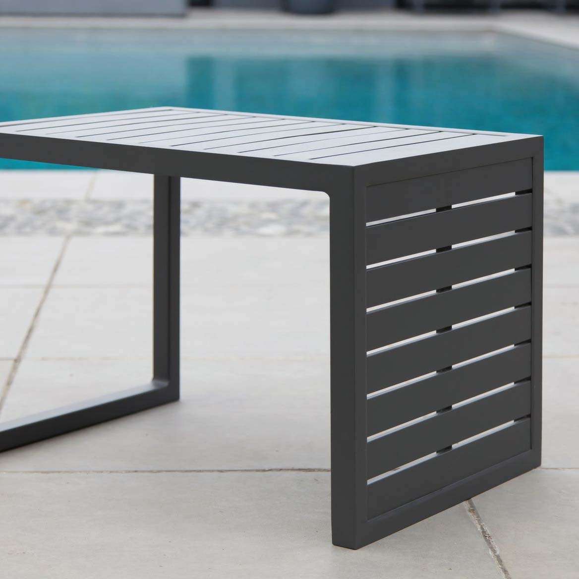 Table basse de jardin en aluminium 2 positions lou