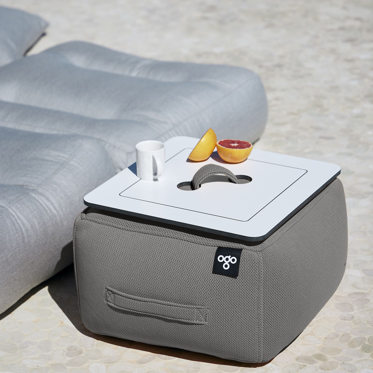 Table basse pouf en tissu waterproof haut de gamme