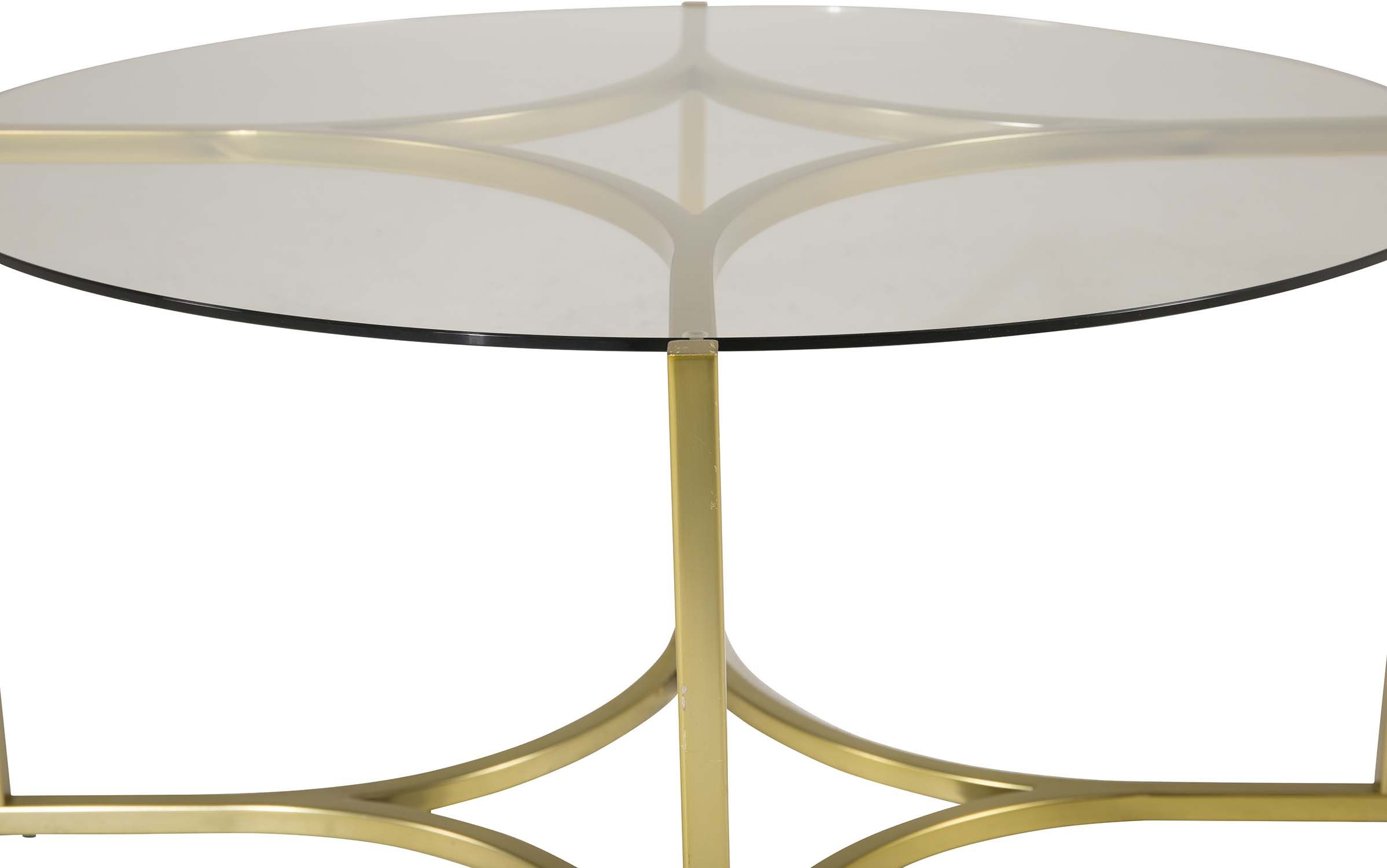 Table basse ronde en verre kivik