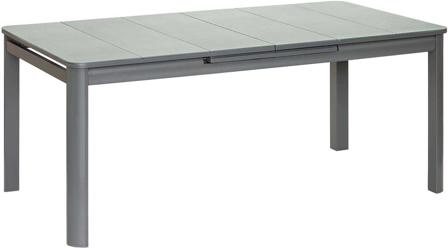 Table de jardin extensible en aluminium anthracite milos (10 à 12 personnes)