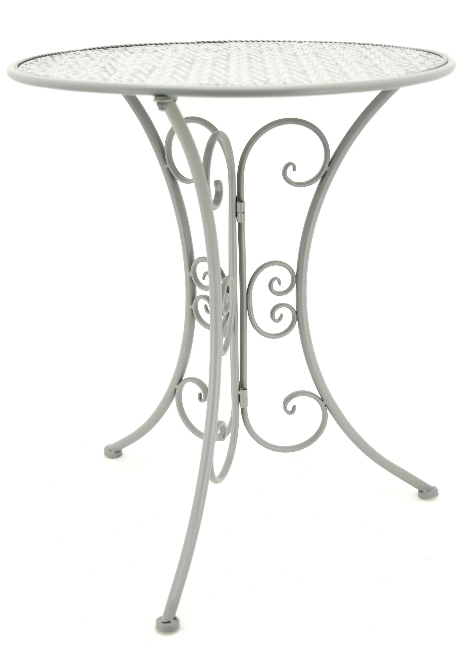 Table ronde en métal - AUBRY GASPARD | Jardindeco