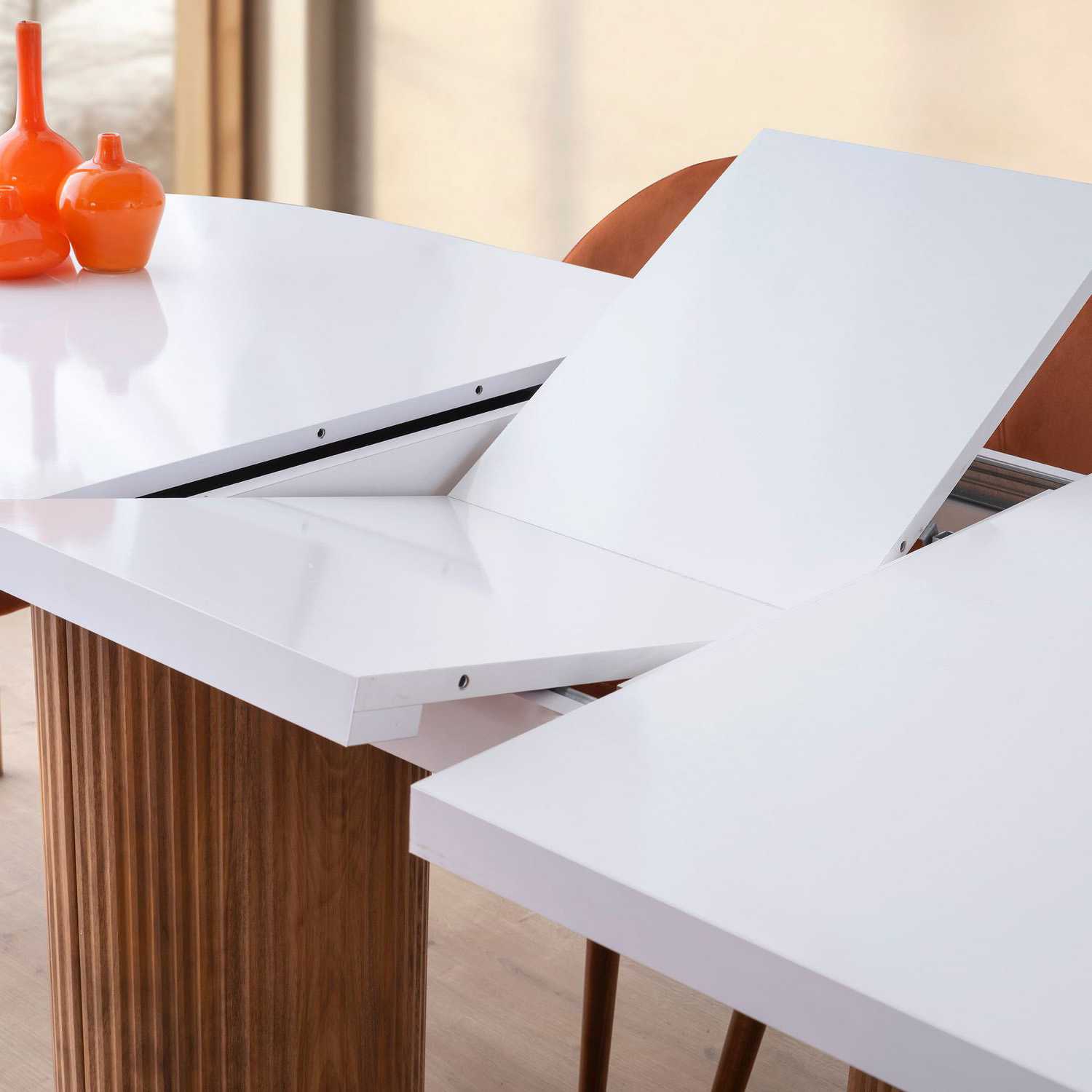 Table de repas extensible gusto (blanc)