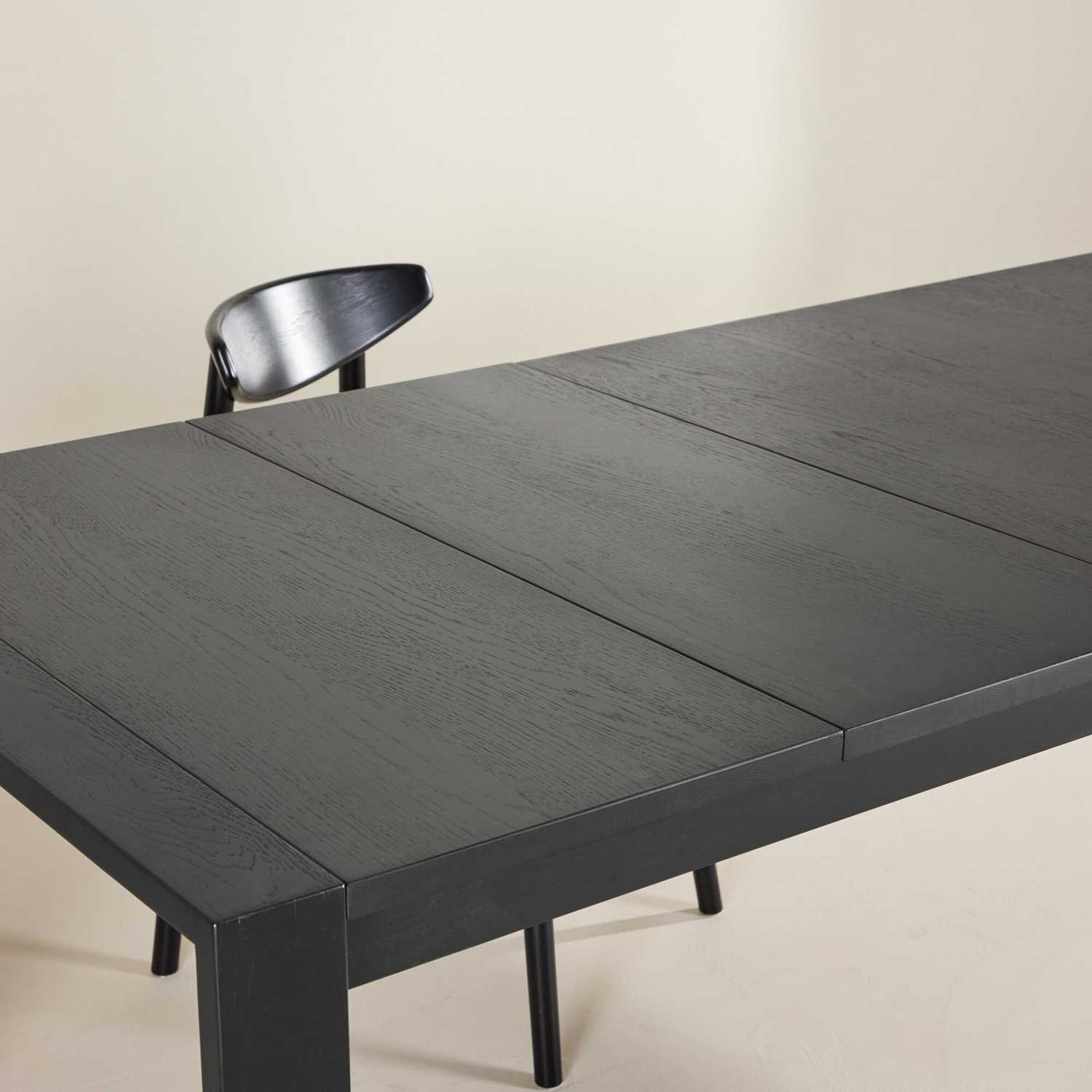 Table repas extensible en chêne slider 250 x 95 x 75 cm