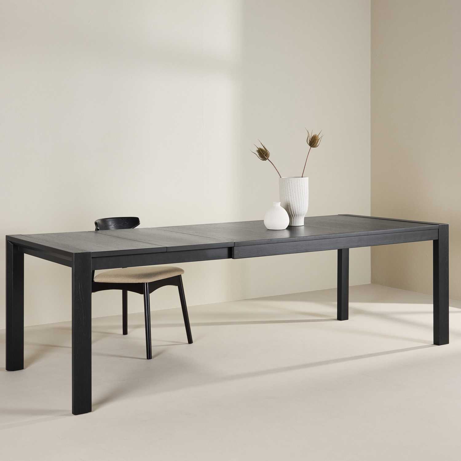 Table repas extensible en chêne slider 250 x 95 x 75 cm