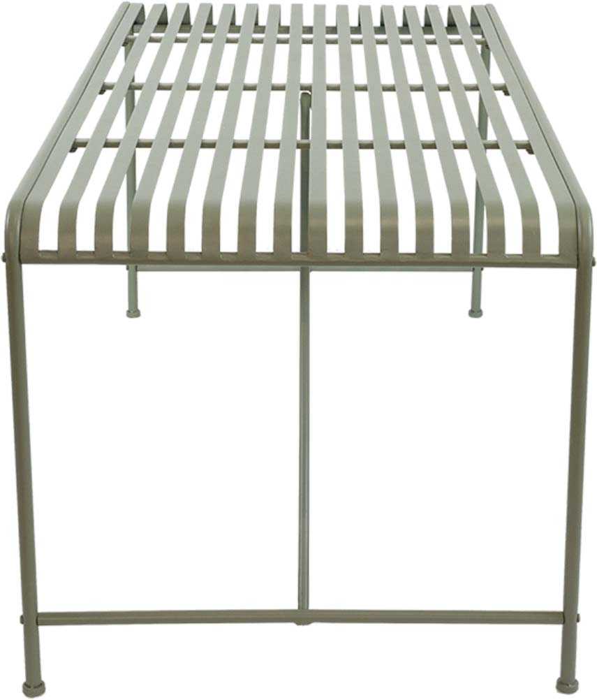 Table de repas extérieure en fer verdant voyage