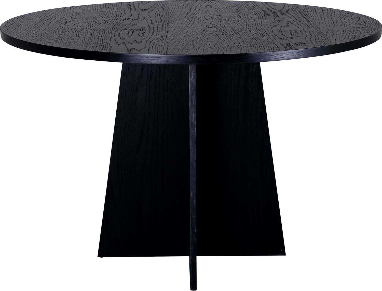 Table de repas ronde ⌀110 cm bootcut (noir)