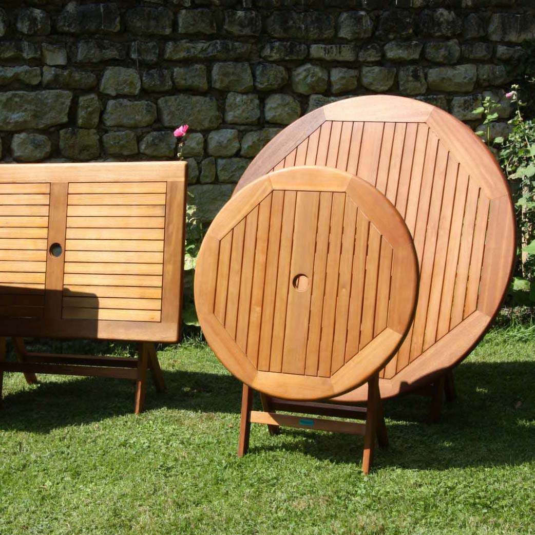 Table ronde en acacia 120 cm sophie