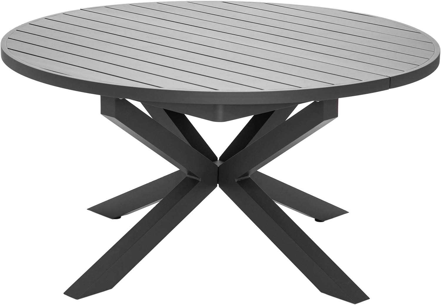 Table ronde extensible 8 à 10 personnes en aluminium palma