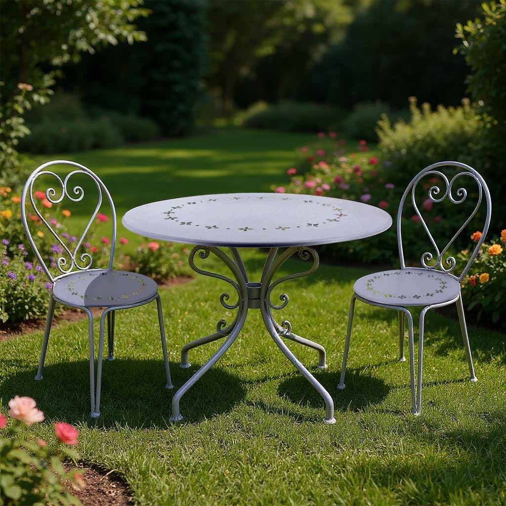 Table ronde en fer 70 cm belle époque