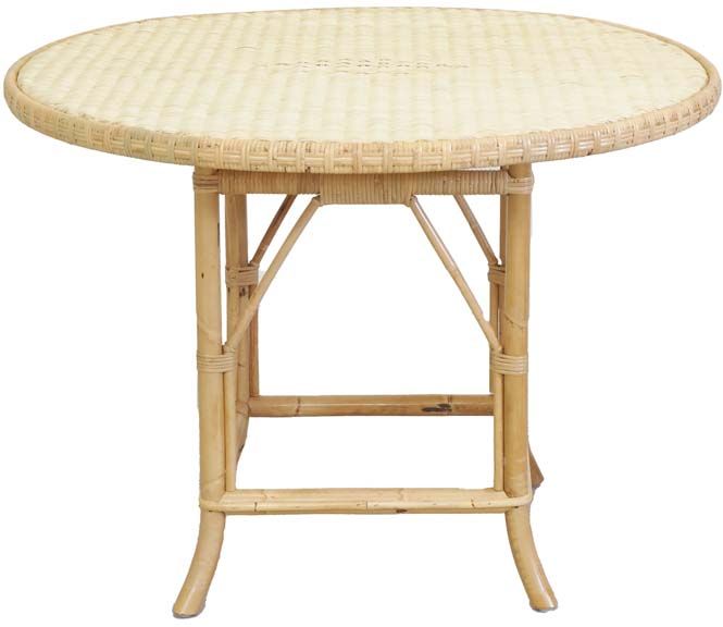 Table ronde en rotin naturel (ø 120)