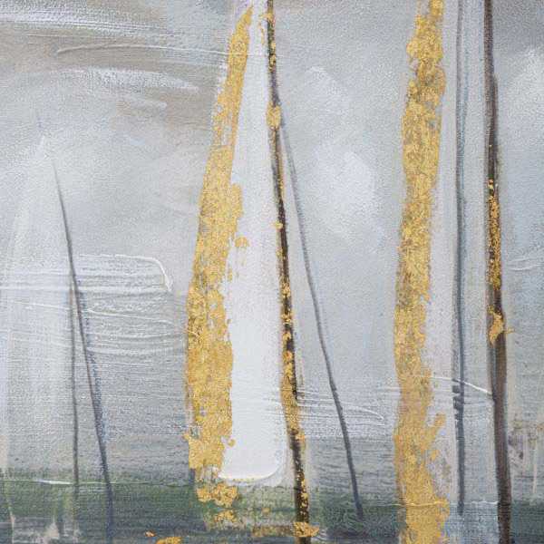 Tableau décoratif gold boat 100 x 2.8 x 80 cm