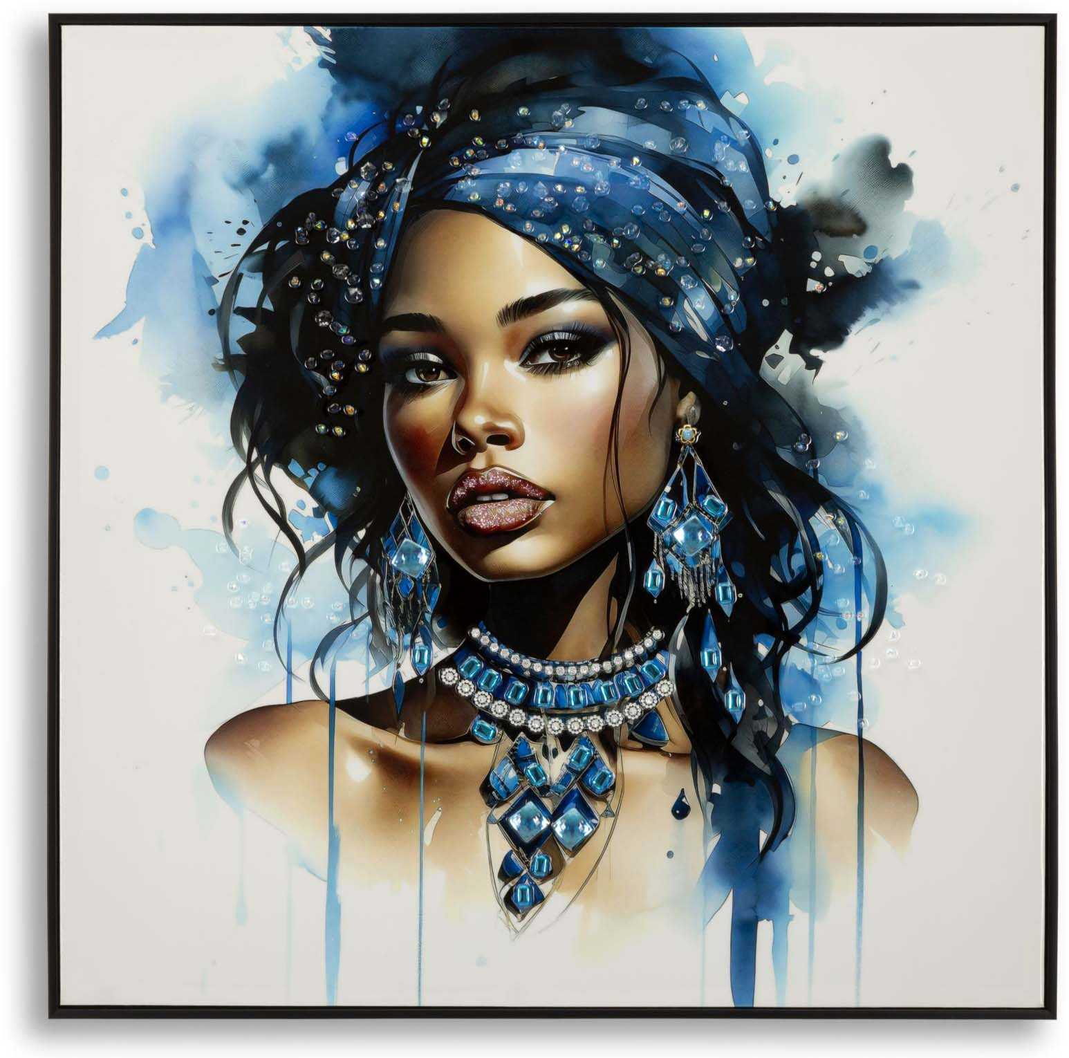 Tableau en toile et métal altea 82 x 4 x 82 cm (modèle 2)