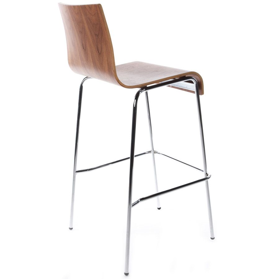 Tabouret de bar empilable cobe (noyer)