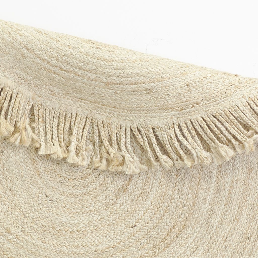 Tapis rond en jute naturel tressé - AUBRY GASPARD