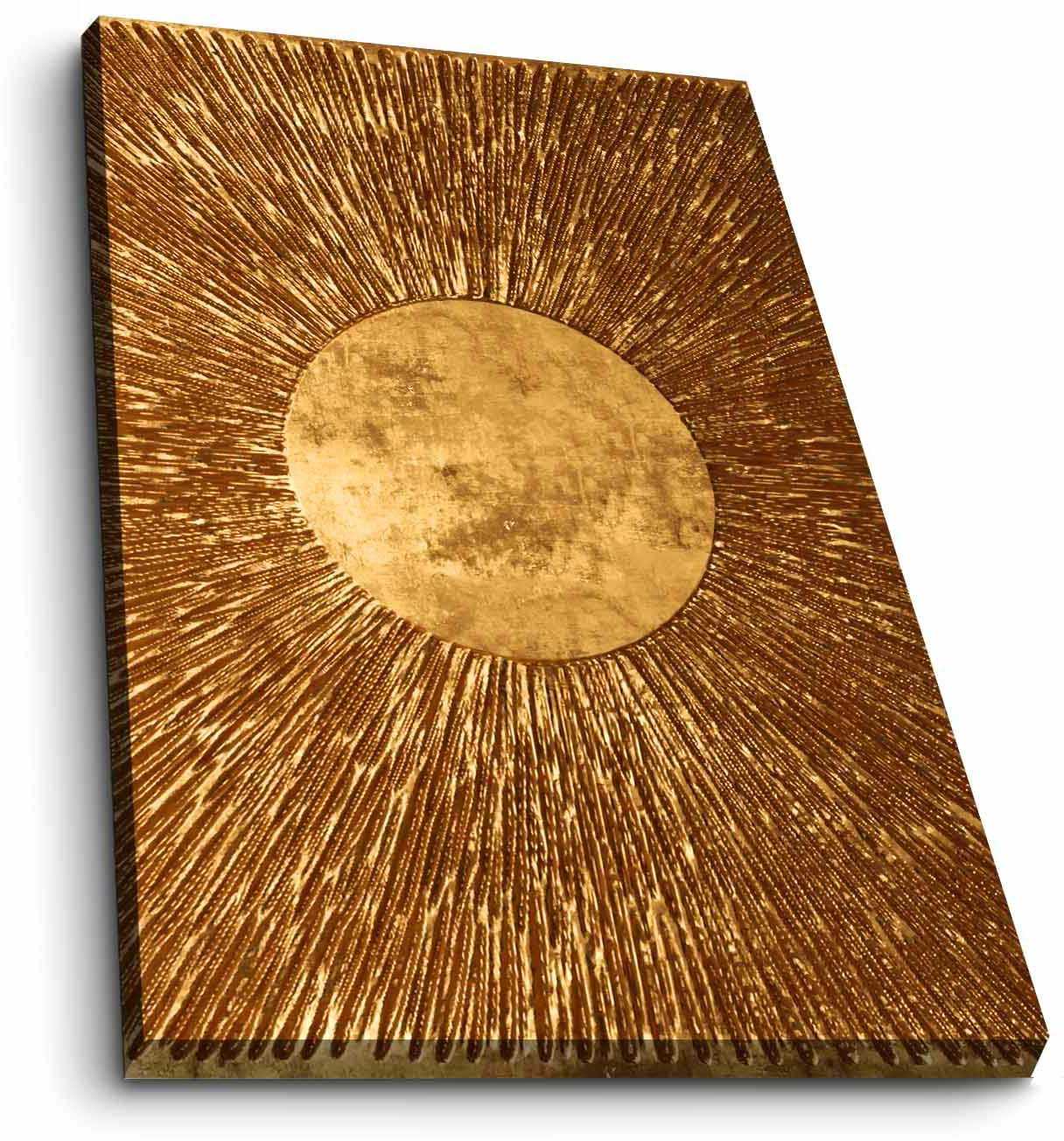 Toile décorative gold sun 45 x 70 cm