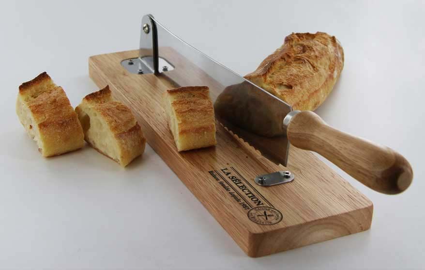 Trancheuse à pain en bois et inox