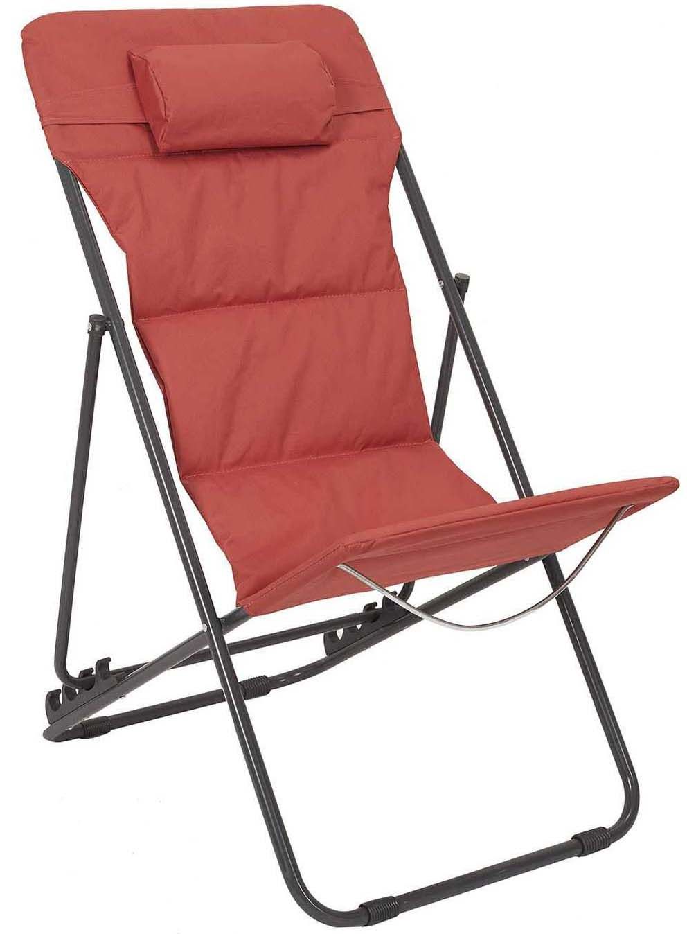 Transat en métal pliant corfou (terracotta)