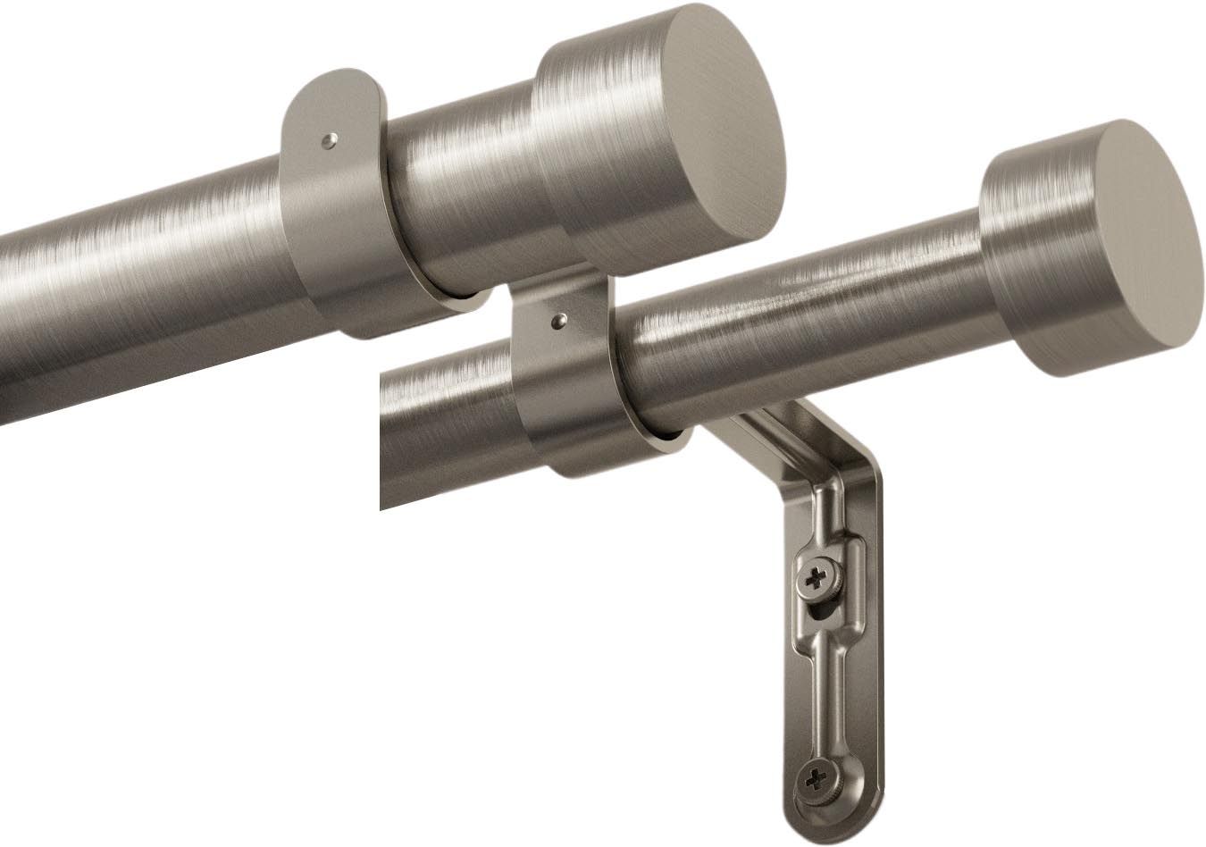 Tringle à rideaux nickel cappa (double)