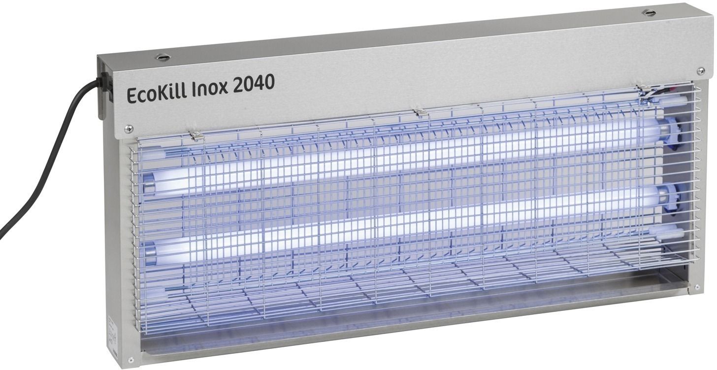 Tue-mouches électrique ecokill inox (2 x 20 watts)
