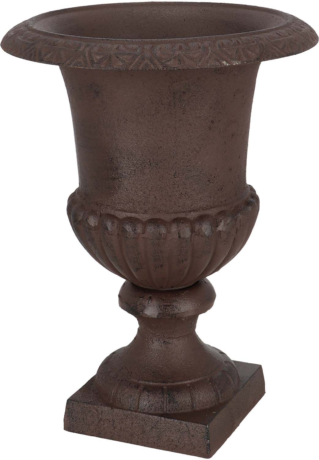 Vase médicis en fonte (hauteur 42 cm)