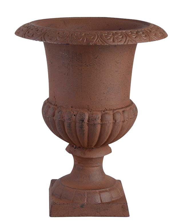 Vase médicis en fonte (hauteur 42 cm)