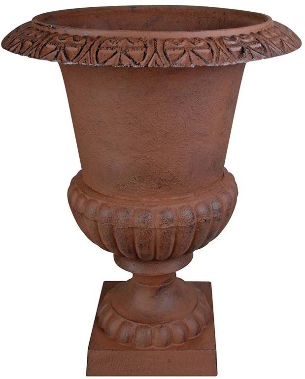 Vase médicis en fonte (hauteur 66 cm)