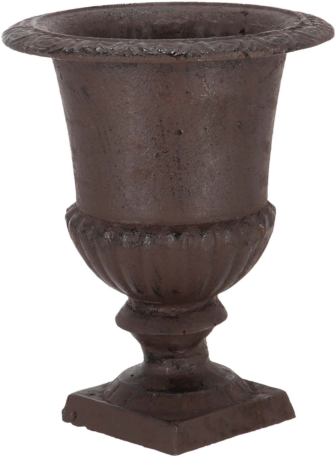 Vase médicis en fonte (hauteur 20 cm)