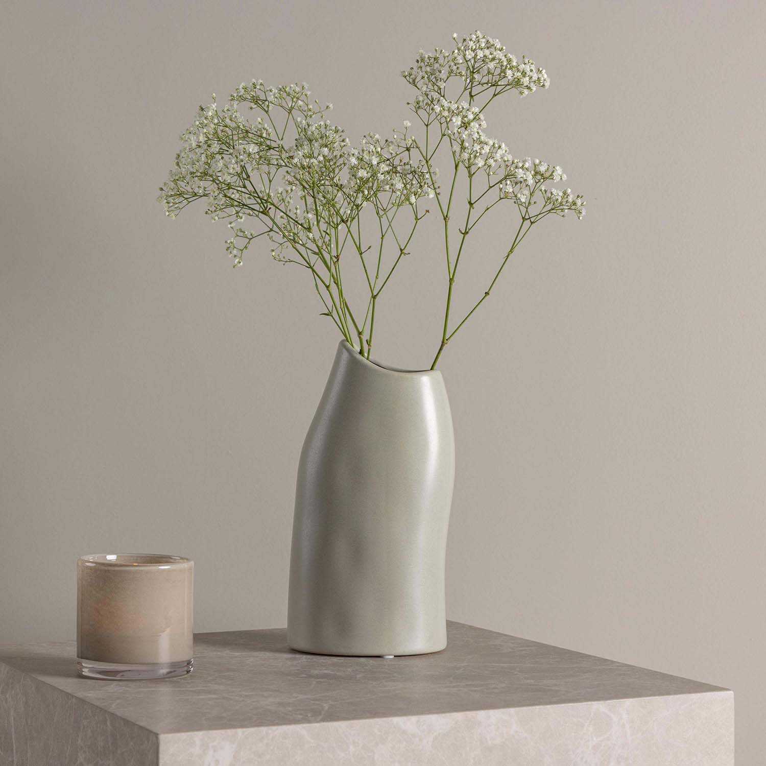 Vase en grès ernst (gris clair)