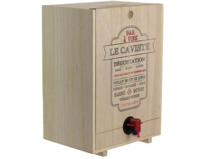 Boite à cubi 3 litres en bois entre amis