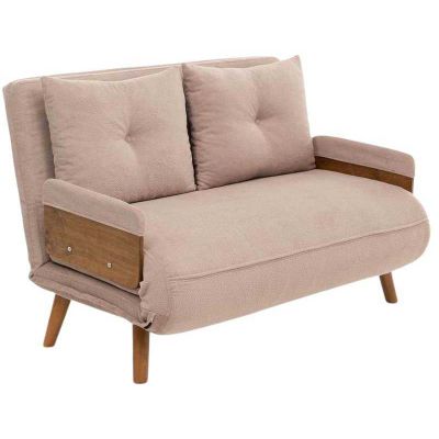 Canapé convertible 2 places cosmo (taupe)