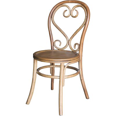 Chaise brasserie en bois d'orme montmartre