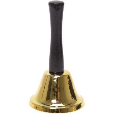 Clochette classique or 6.5 x 12 cm