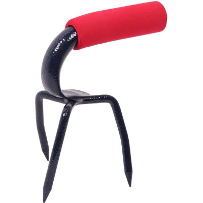 Griffe rotative à main en acier et plastique