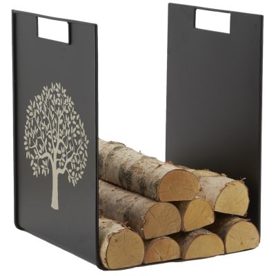 Porte-bûches en métal