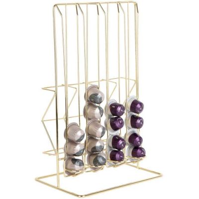 Support à capsules en métal wired (doré)