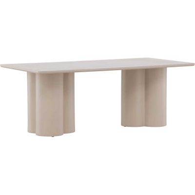 Table basse beige olivia (rectangulaire : 120 x 60 cm)
