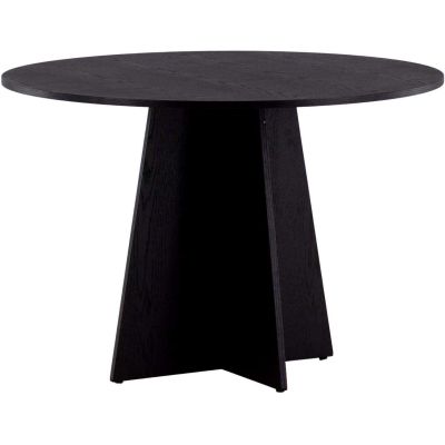 Table de repas ronde ⌀110 cm bootcut (noir)