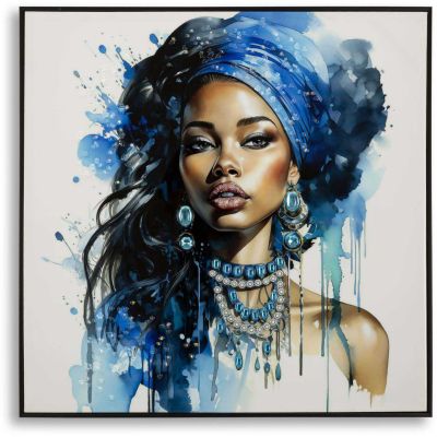 Tableau en toile et métal altea 82 x 4 x 82 cm (modèle 1)