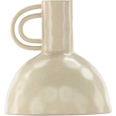 Vase en grès vivi (beige et noir)