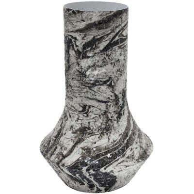 Vase en métal mosaic marble (blanc)