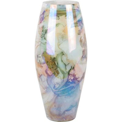 Vase en verre melange cone (vert)