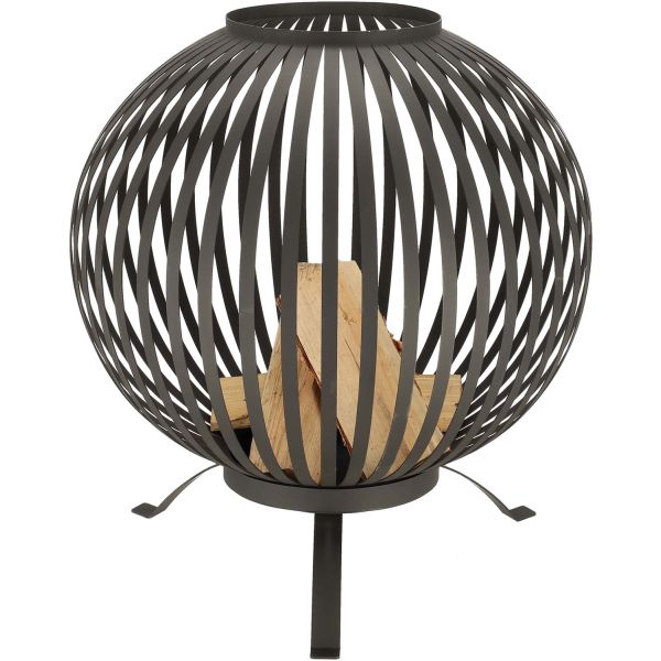 Brasero design en acier ajouré 60 x 66 cm