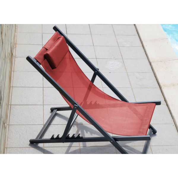 Chilienne en aluminium linéa (lot de 2) (gris et rouge)