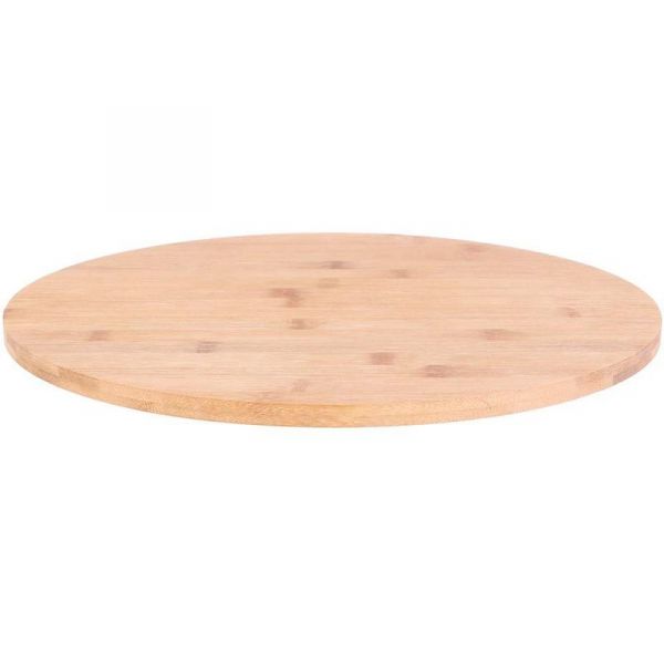 Plateau rond tournant en bambou green attitude