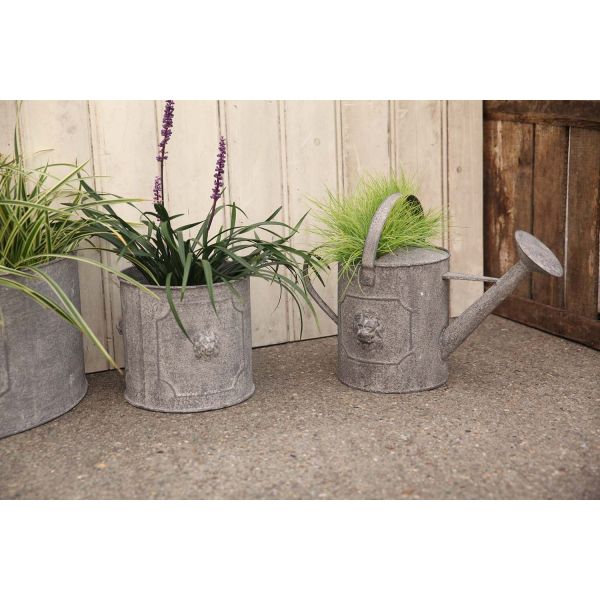 Pot de fleurs ronds lion (lot de 2)