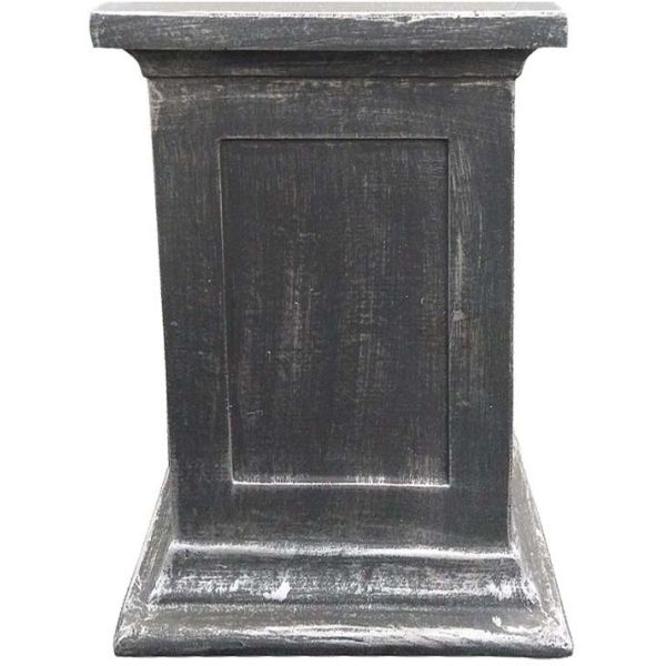 Socle en fibres pour statues 33 x 33 x 50 cm (gris argent)